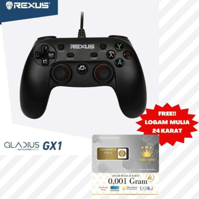 Promo Rexus GX1 Gladius Pro Gaming Gamepad - Joystick / Stick ...