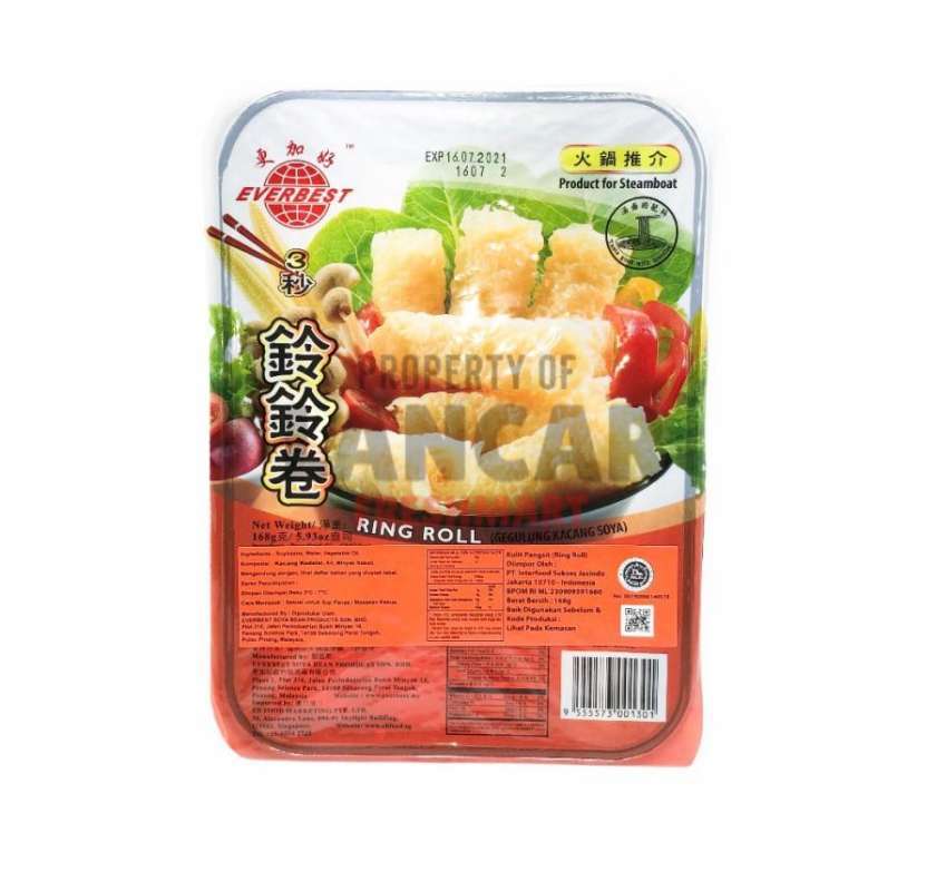 Jual EVERBEST RING ROLL 168GR / KULIT TAHU di Seller LANCAR FRESHMART ...