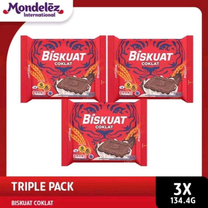 Jual Biskuit Cemilan Ringan Biskuat Coklat 121.6gr 3Pc di Seller Best88 ...