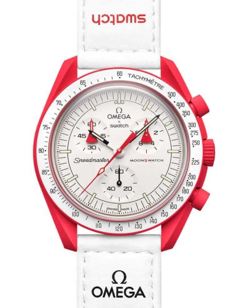 Jual jam tangan unisex original Swatch x Omega Bioceramic Moonswatch ...