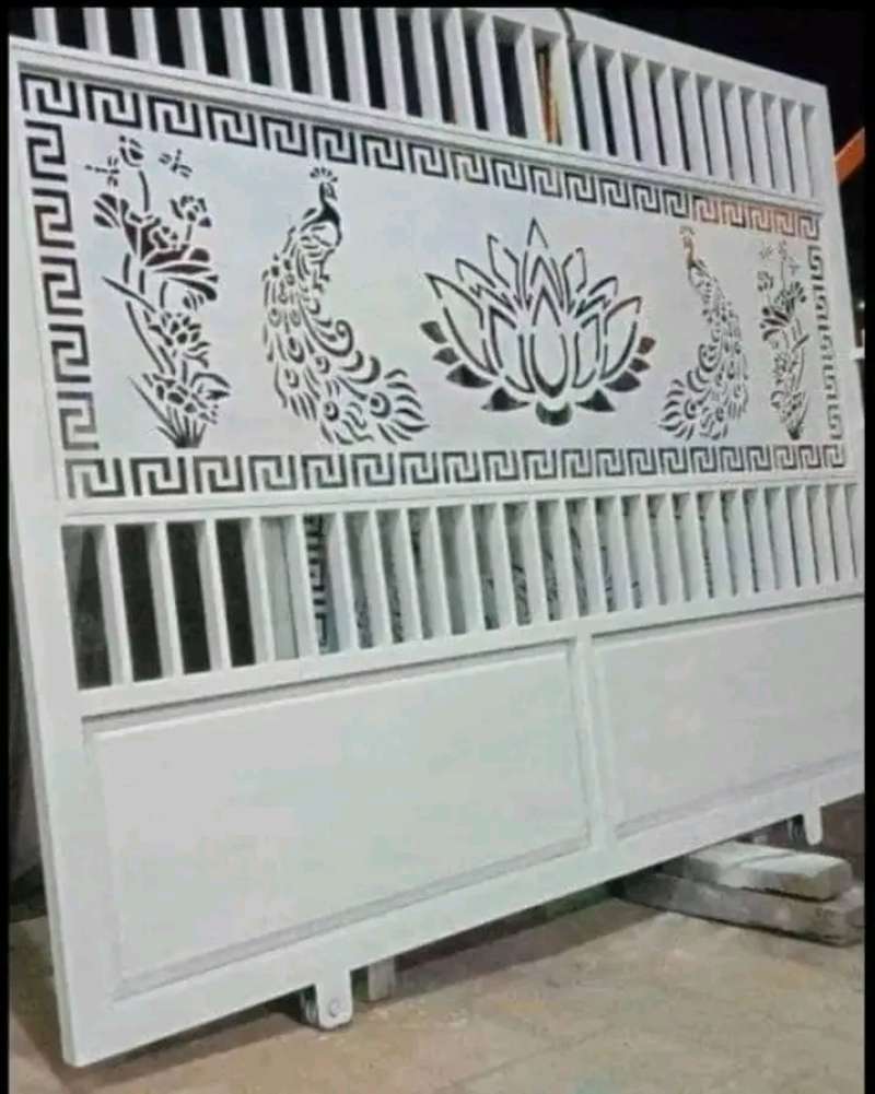 Jual Pagar kombinasi plat cutting bingkai besi galvanis Jabotabek di ...