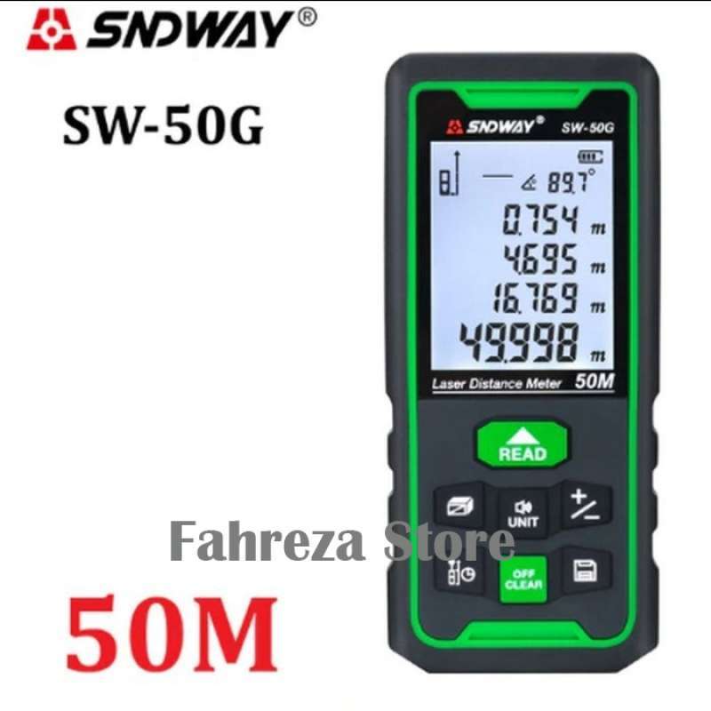 Jual Sndway Sw-50g Meteran Digital Green Laser 50 Meter Laser Hijau ...