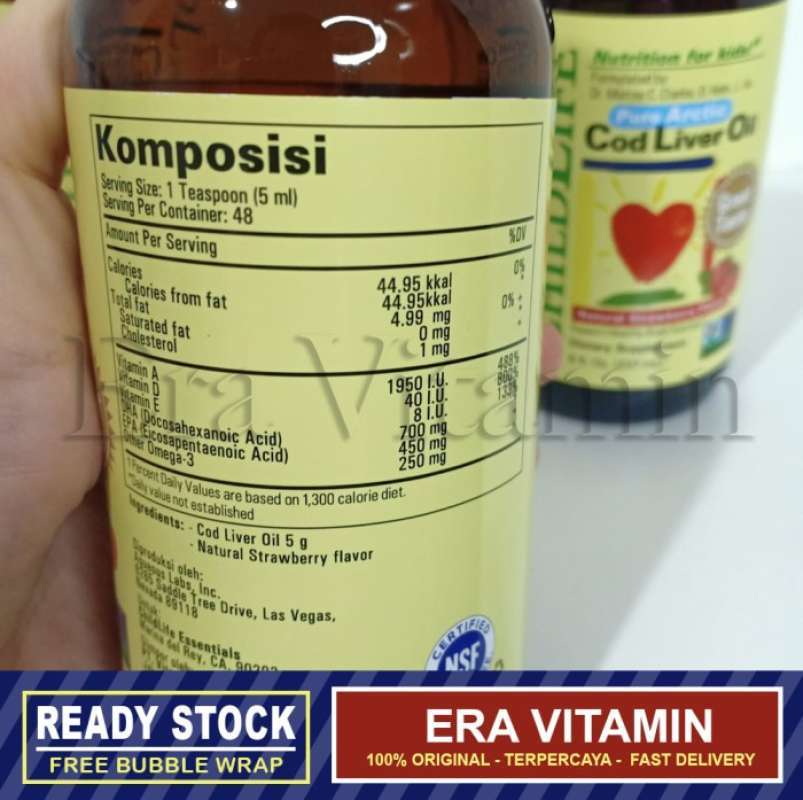 Jual Childlife Cod Liver Oil Natural Strawberry Flavor 237 Ml / Child Life Di Seller Nur Nur ...