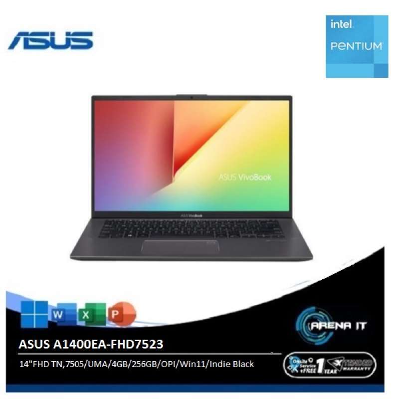 Promo ASUS VivoBook 14 A1400EA-FHD7523 - Indie Black [Intel® Pentium ...