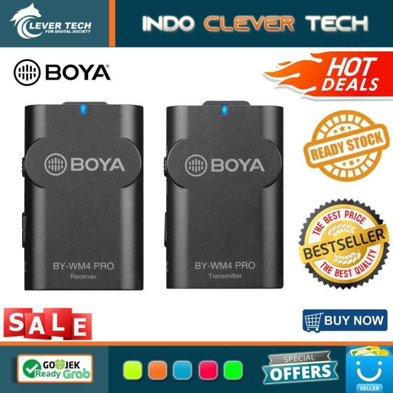 Jual Boya BY-WM4 Pro K1 Wireless Mic Microphone for Camera & Smartphone di Seller Clever Tech ...