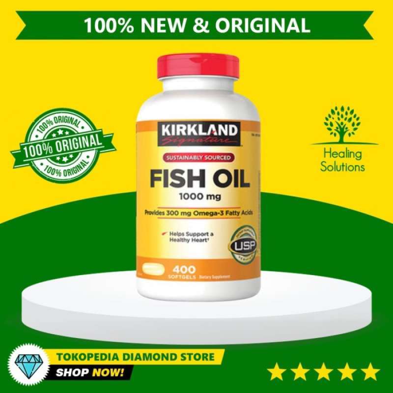 Promo Kirkland Signature Fish Oil Concentrate Omega-3 isi 400 ED Panjang Diskon 33% di Seller ...