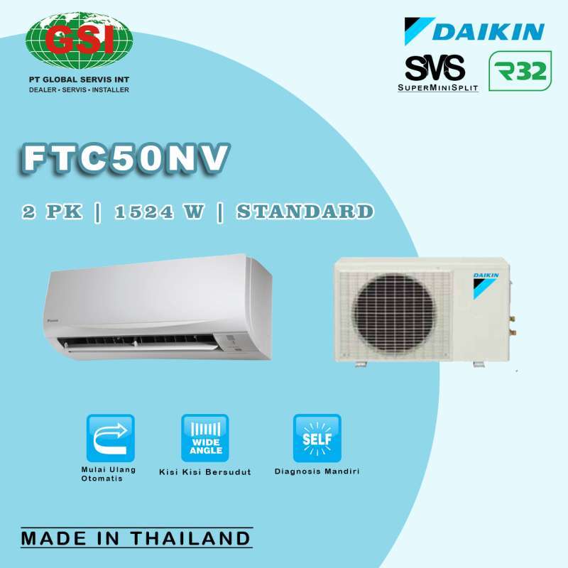 Promo Ac Daikin 2 Pk Standart Thailand Stc-50nv14 Made In Thailand ...