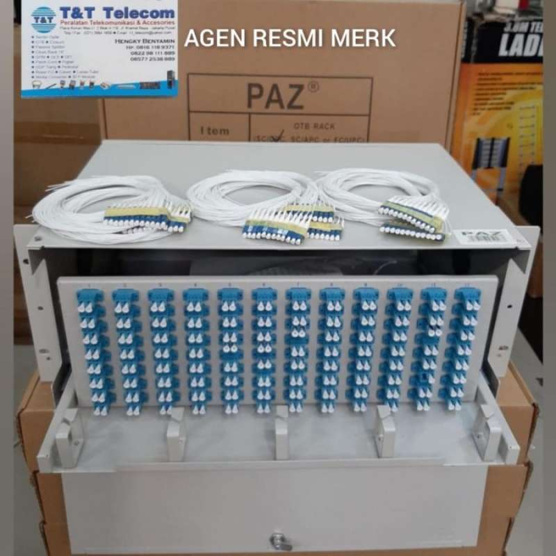 Jual Paz Odf Otb Rack 144 Core Lc Full Set Upc Fiber Optik Pas Di ...