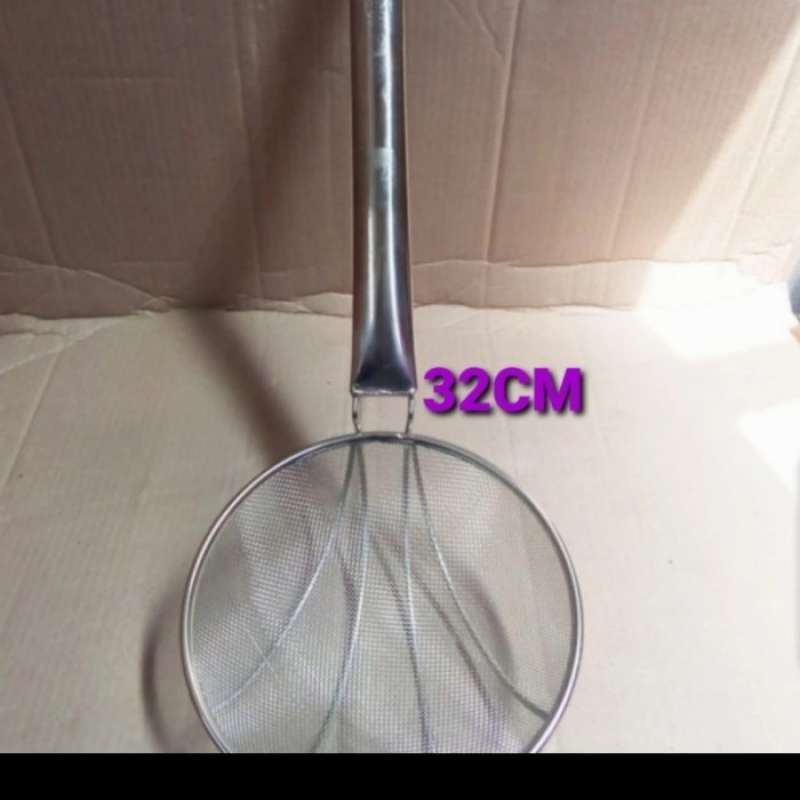 Jual Serok Stainless Tebal 32cm | Saringan Halus | Saringan Minyak ...