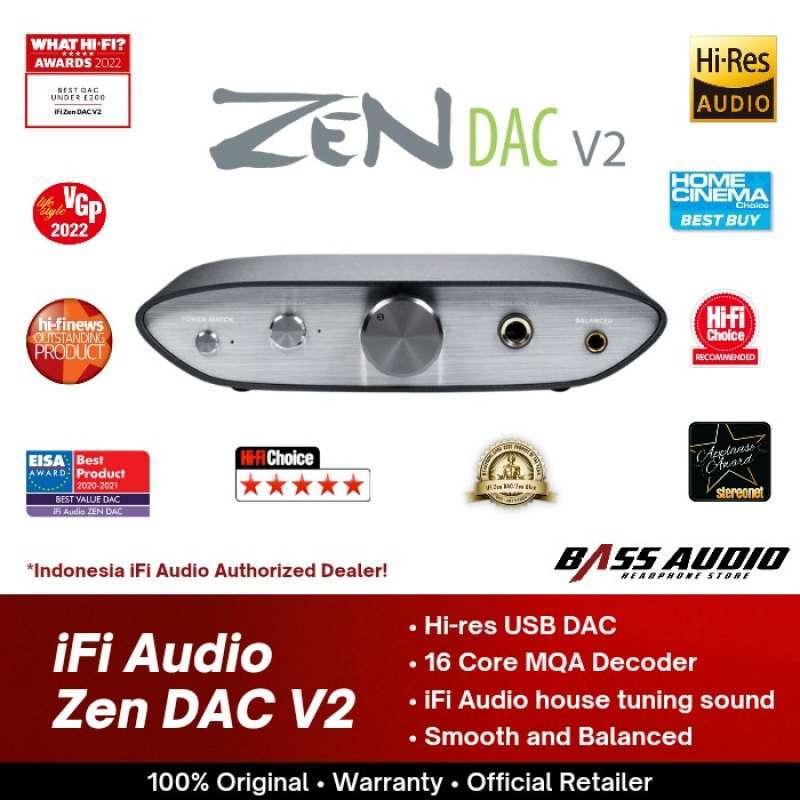 Promo iFi Audio Zen DAC V2 USB3.0 HiRes MQA Decoder Desktop DAC Amp 4.4mm - Multicolor Diskon 33 ...