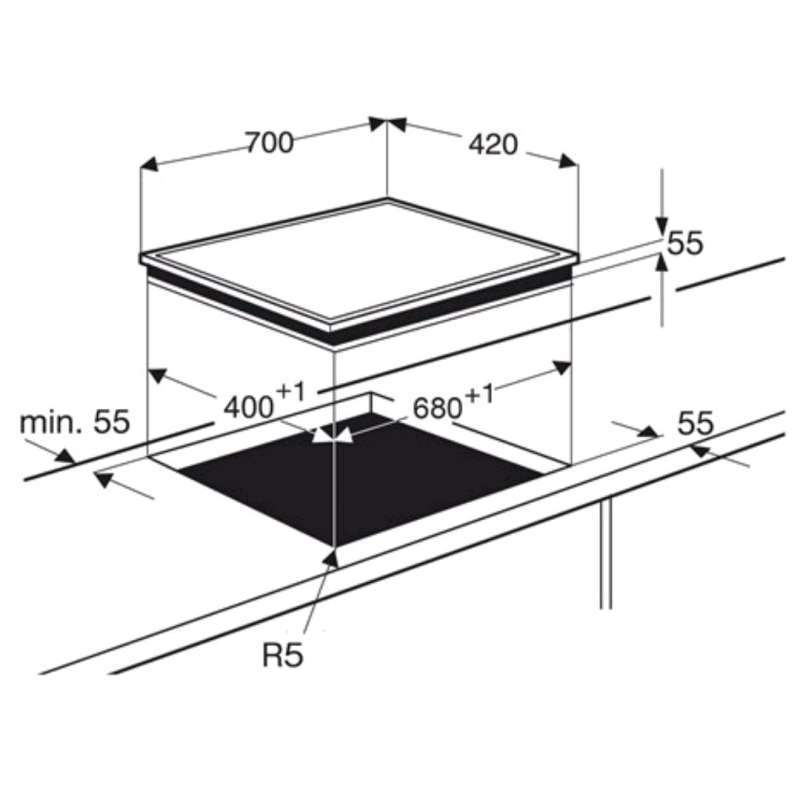 Jual Electrolux Ehi7260bb Kompor Tanam Induksi Hob 2 Tungku 70 Cm Di ...