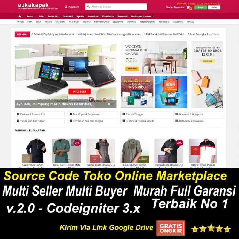 Promo Source Code Aplikasi Toko Online Marketplace Multi Seller Multi Buyer Diskon 10% di Seller ...