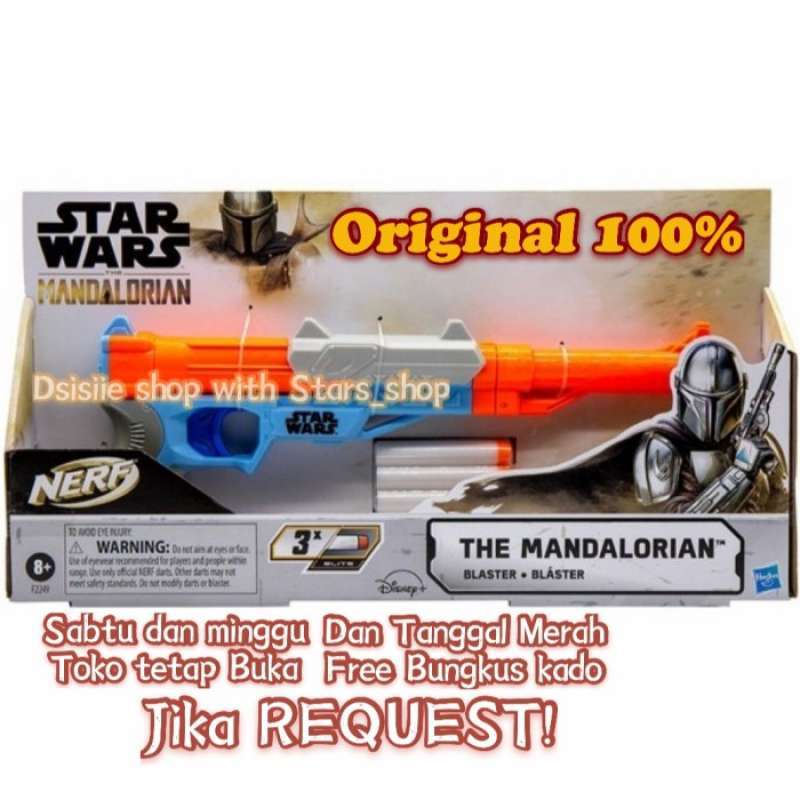 Promo Nerf Star Wars The Mandalorian Blaster New Edition Dart Nerf ...