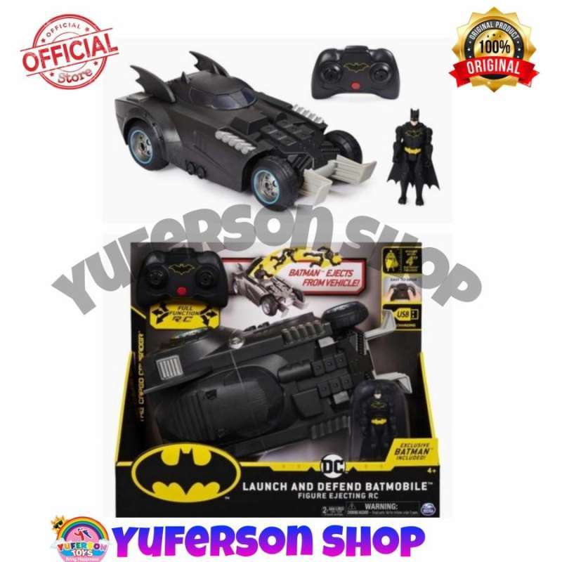 Jual DC Batman Launch and Defend Batmobile RC Vehicle 4-inch di Seller ...
