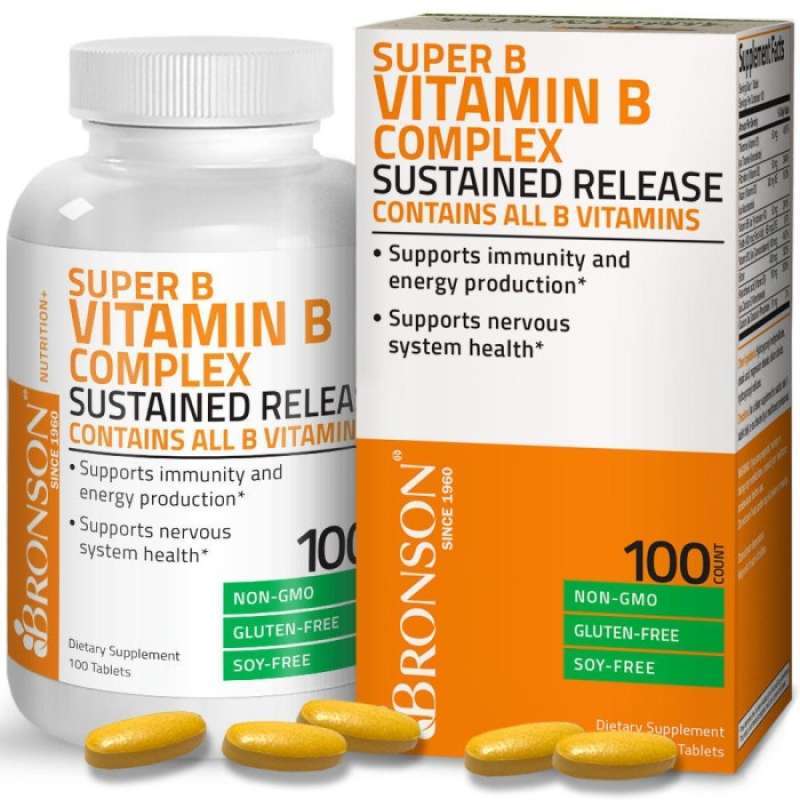 Promo Bronson Vitamin B Complex Sustained Release - 100 Tablets Diskon ...