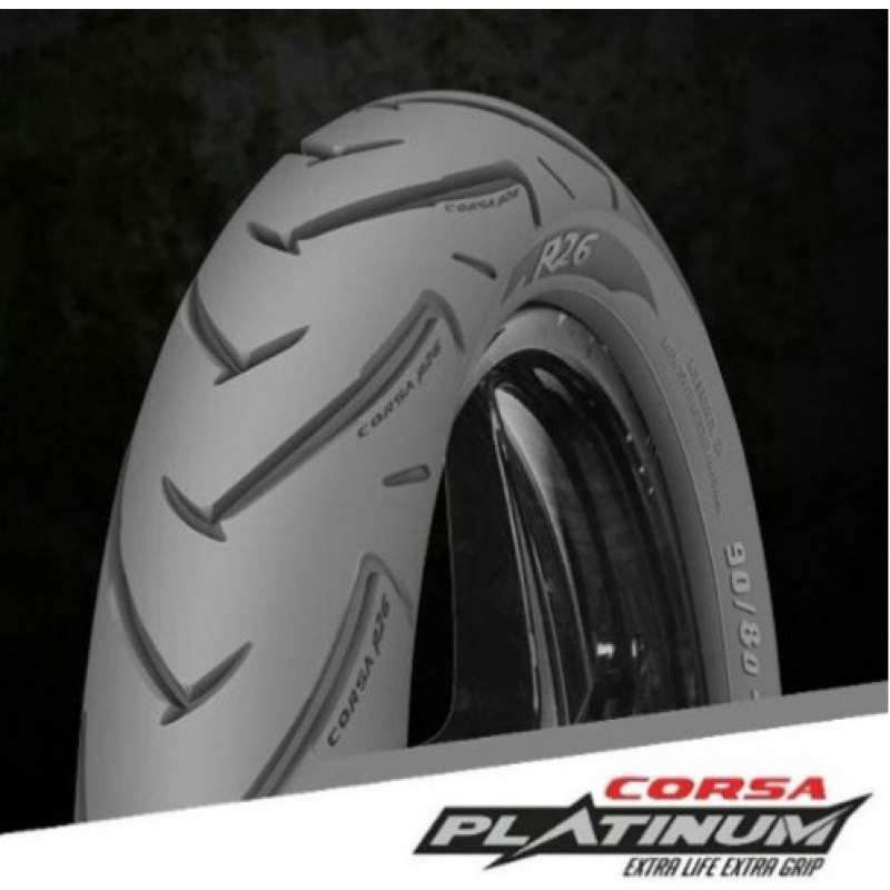 Jual Ban Motor Merk Corsa Tubeless Tipe R26 Ukuran 90/80 Ring 17 Ban ...