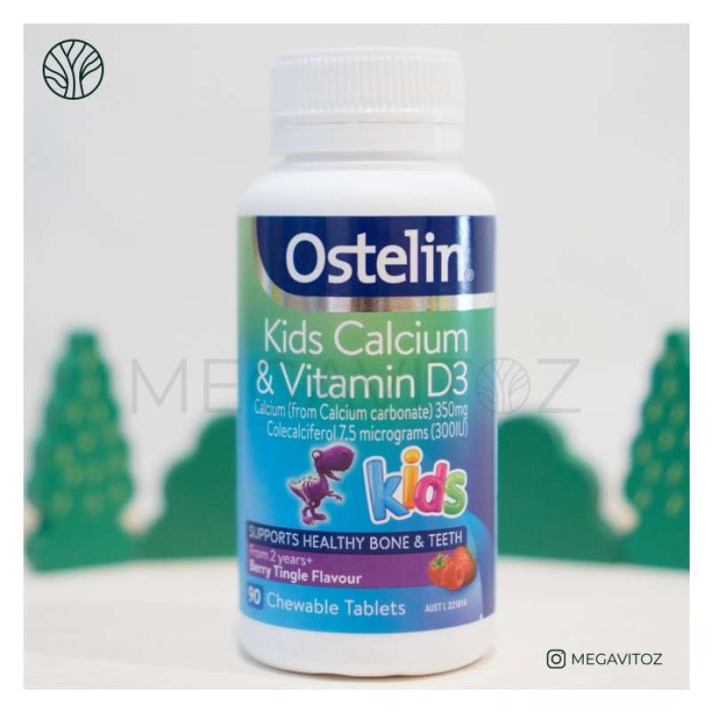 Promo Ostelin Kids Calcium & Vitamin D3 - 90 Chewable Tablet [Megavitoz ...