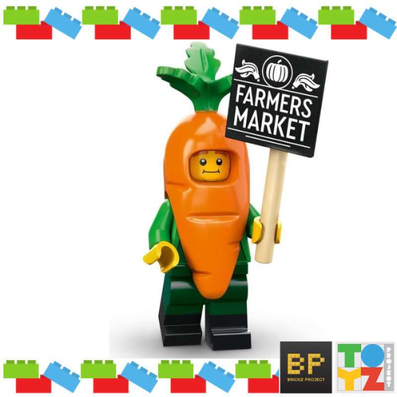 Jual Lego 71037 minifigures series 24 Carrot Mascot di Seller Toyz ...