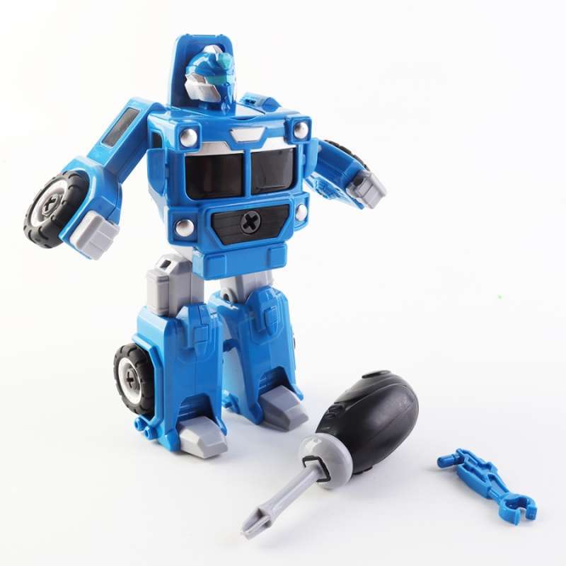 Promo Okiedog Diy Robo Truck Timber Truck Blue - Mainan Robot Truk Anak ...