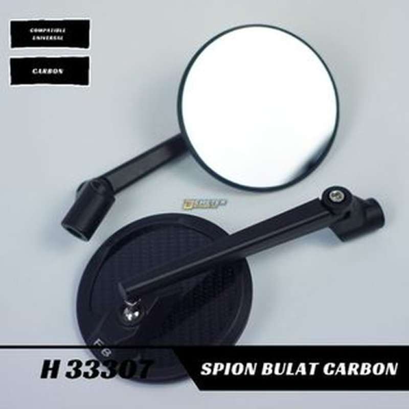 Jual Spion Motif Carbon Model Elisse AGV Bulat Full Aluminium Sepion ...