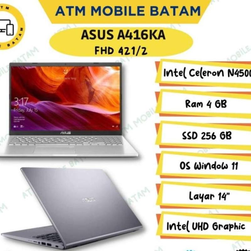 Jual Laptop Asus A416ka Intel Celeron N4500 4/256gb W11 Di Seller Atm ...
