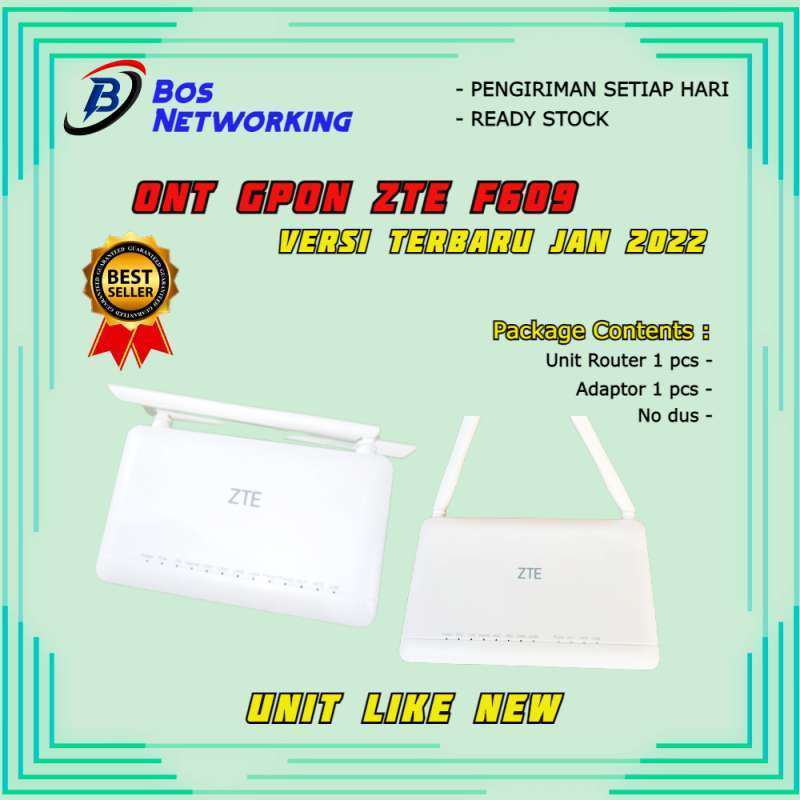 Jual Modem Router Ont Gpon Zte F609 Versi Baru Di Seller Bos Networking ...