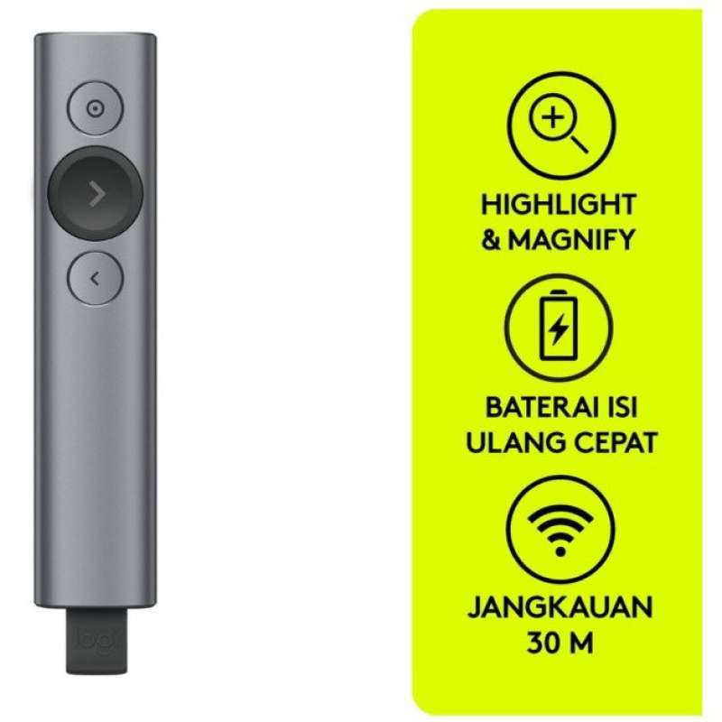 Jual Logitech Spotlight Wireless Presentation Remote - Presenter ...