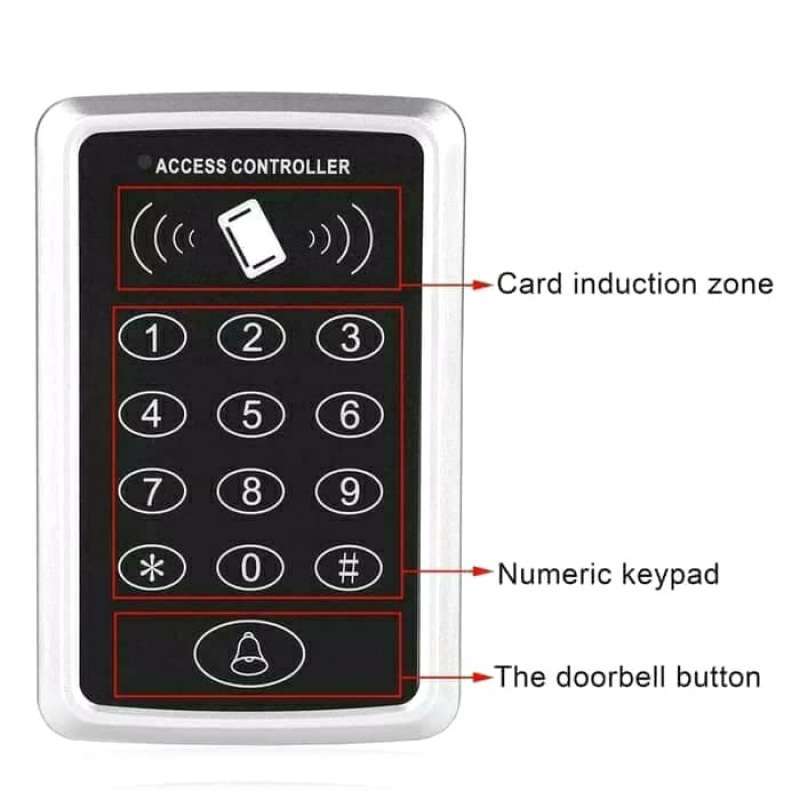 Promo STANDALONE RFID 125KHZ + PASSWORD ( PIN CODE ) DOOR LOCK 125 KHZ ...