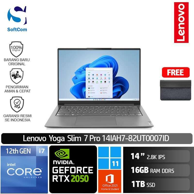 Promo Lenovo Yoga Slim 7i Pro 07ID Ultrabook [Core i7-12700H/16GB/1TB ...