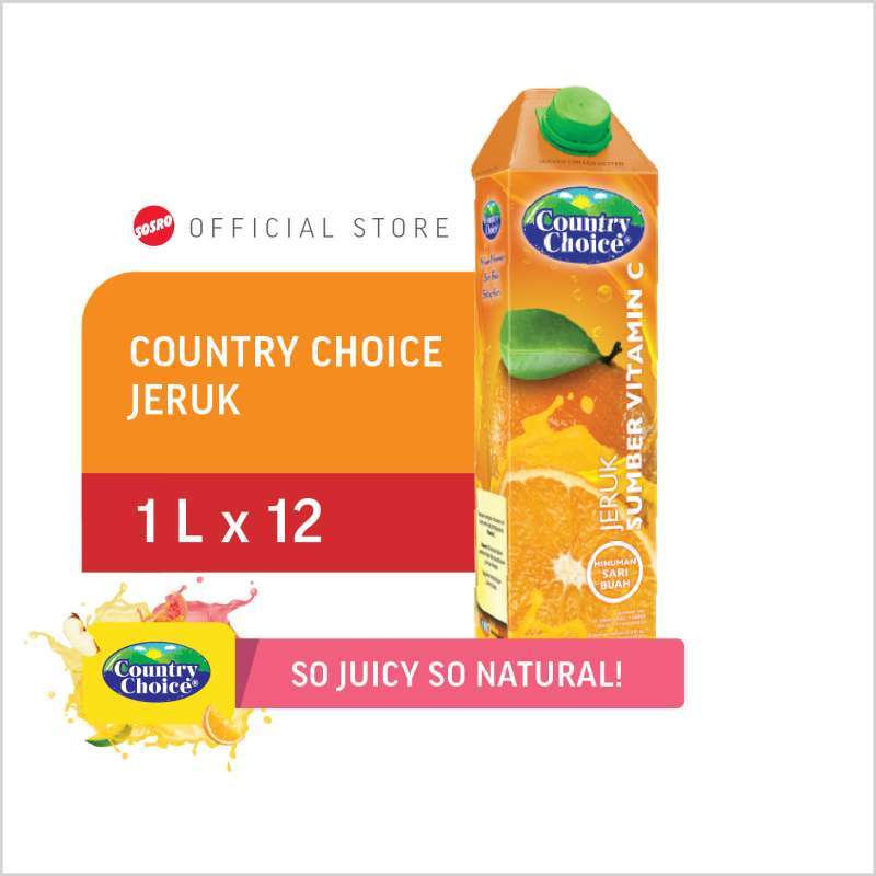 Jual Country Choice Orange Jus [1 L/kemasan Tetra] Di Seller Sosro ...