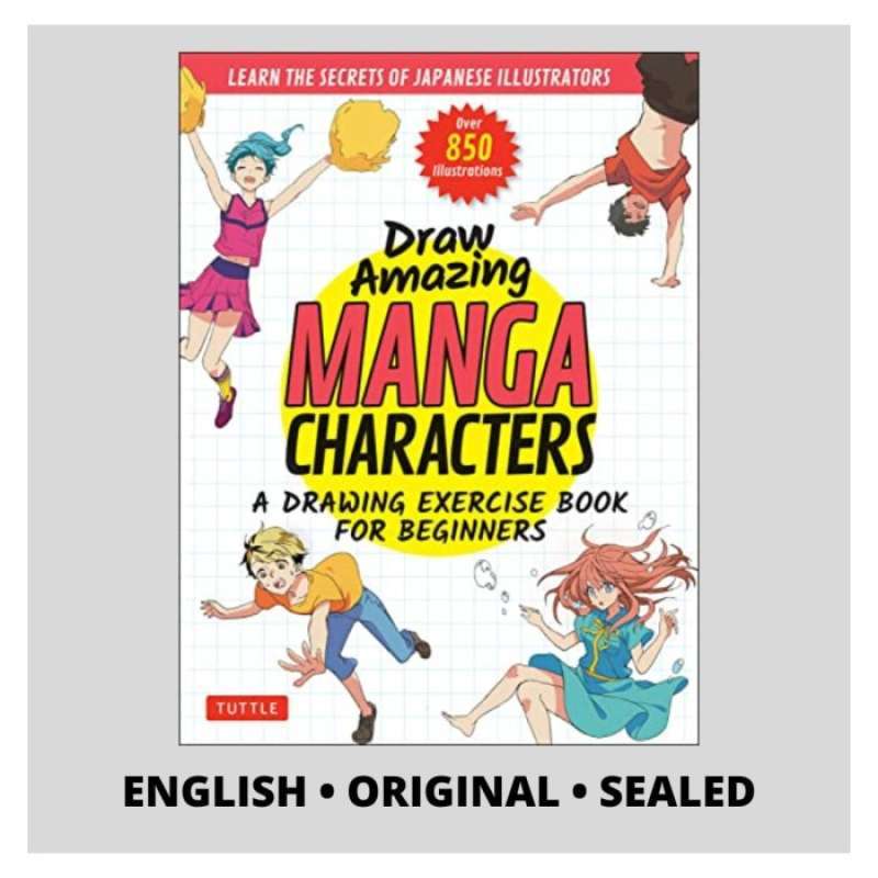 Promo Draw Amazing Manga Characters : A Drawing Exercise Book for ...