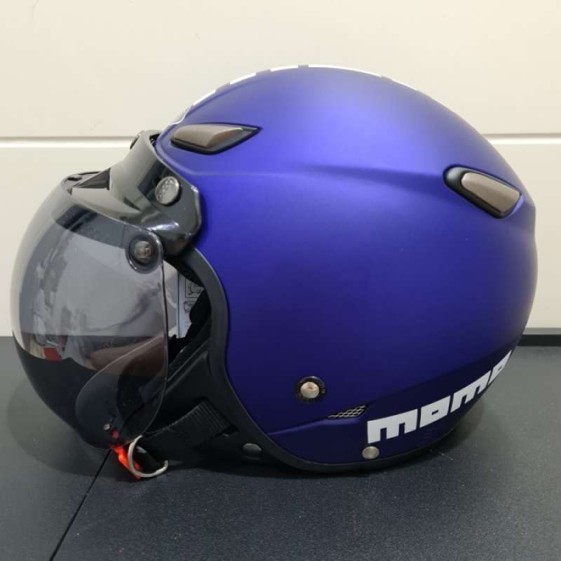 Promo Helm Motor Retro JPN Kawai Momo Biru Kaca Cembung Sni Dewasa ...