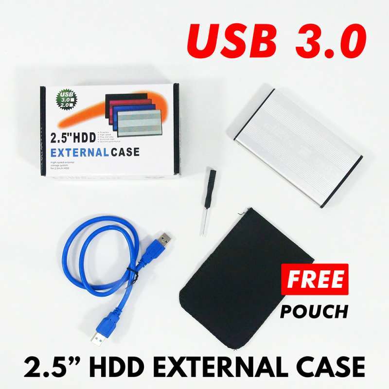 Jual External Case 2.5 Inch Ssd Case Sata Usb 3.0 Transparent Aluminium ...