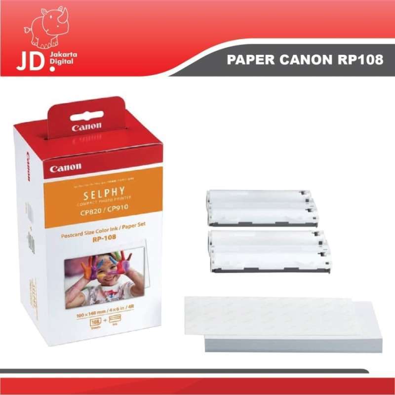Promo Paper Photo Canon Rp108 - Paper Set For Canon Selphy Printer ...