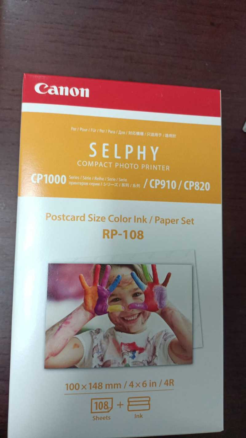Promo Paper Photo Canon Rp108 - Paper Set For Canon Selphy Printer ...