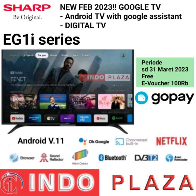 Jual Tv Sharp 32 Inch 2t-c32eg1i Smart Android Google Tv Di Seller Indo ... Jual Tv Sharp 32 Inch 2t-c32eg1i Smart Android Google Tv Di Seller Indo ...