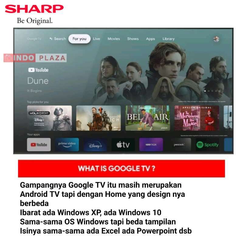 Jual Tv Sharp 42 Inch 2t-c42eg1i Smart Android Google Tv (khusus Medan) Di Seller Indo Plaza ...