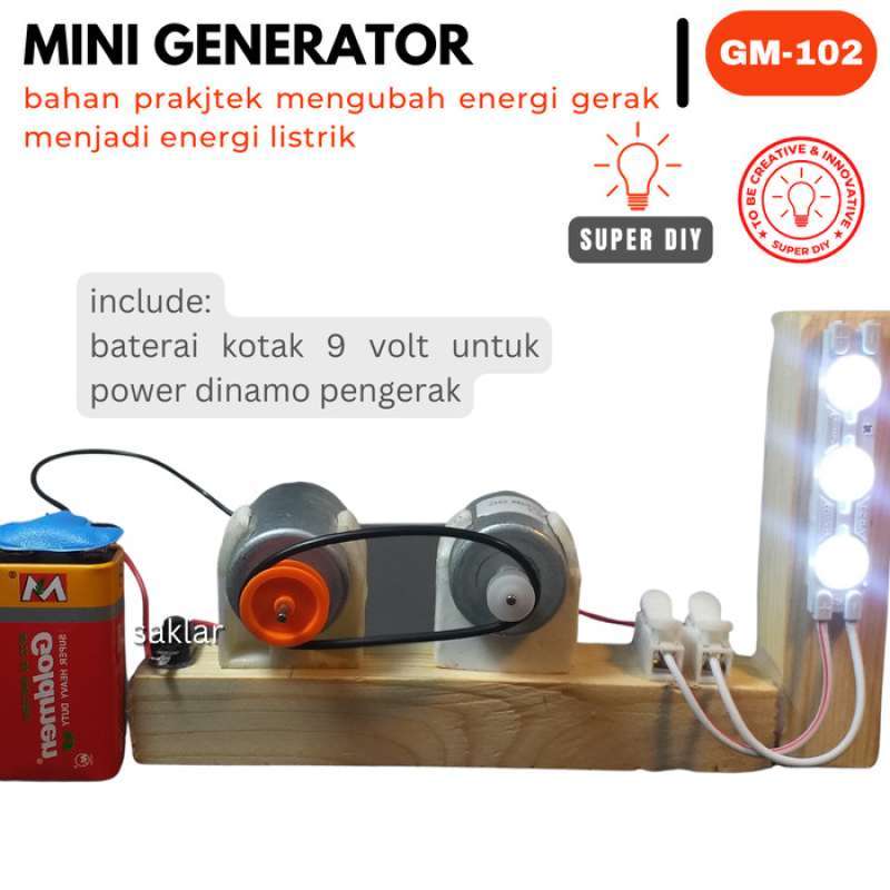 Promo DINAMO WIND TURBINE KIT GENERATOR MINI TENAGA ANGIN Diskon 50% di ...