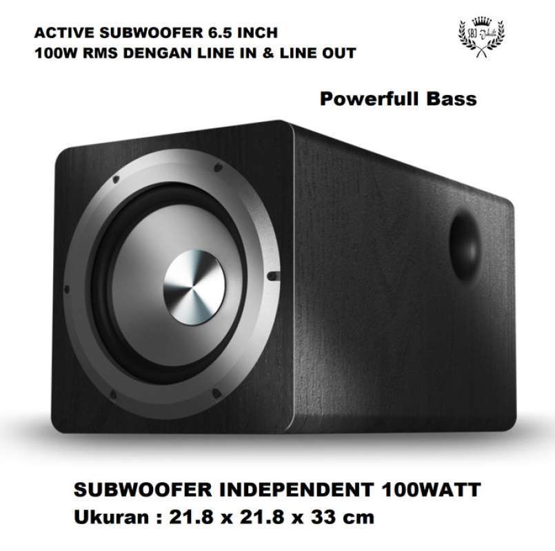 Jual Sbj Active Subwoofer 6.5 Inch 100w Rms Utk Sub Out Line Out Di ...