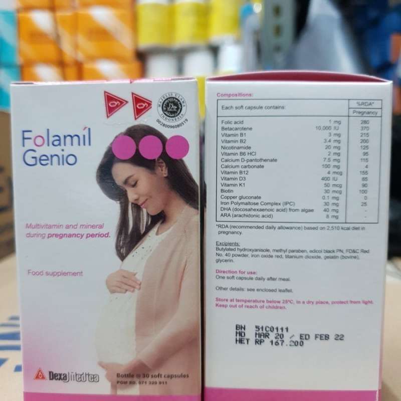 Jual Folamil Genio.. Harga Per 1 Botol Isi 30 Kapsul Di Seller Tunas ...