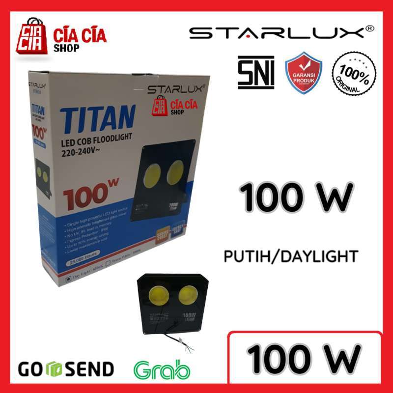 Promo STARLUX Lampu Tembak Led COB 100W Flood Light 100 Watt Lampu Sorot COB 100 W Diskon 3% di ...