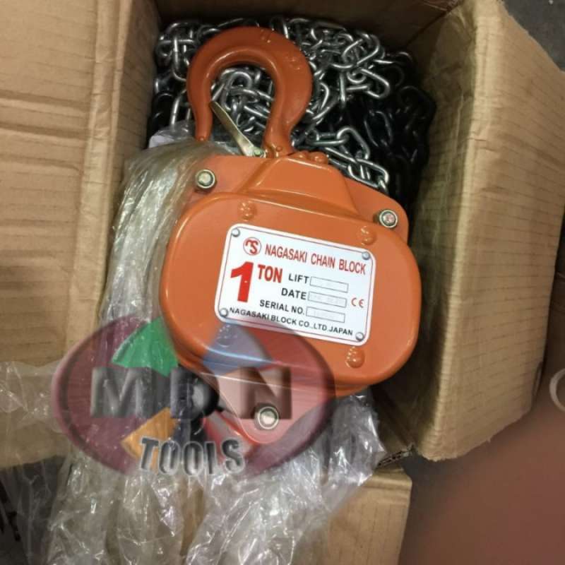 Promo katrol takel chain block nagasaki 1 ton x 10 meter alat angkut ...