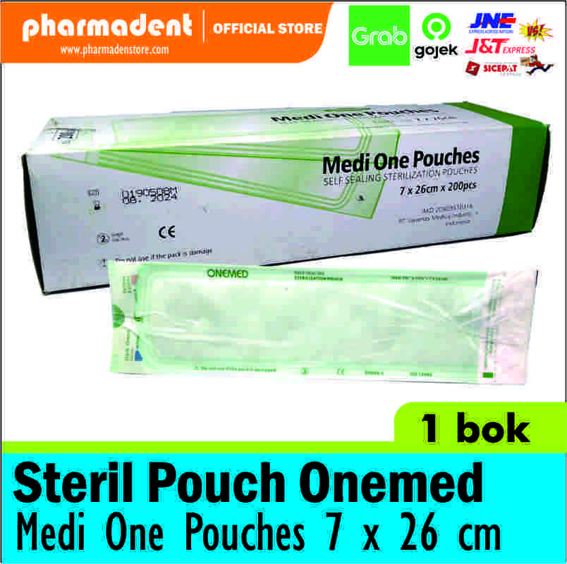 Jual Sterile Pouch Medi One Pouches 7cmx26cm Plastik Sterilisasi ...