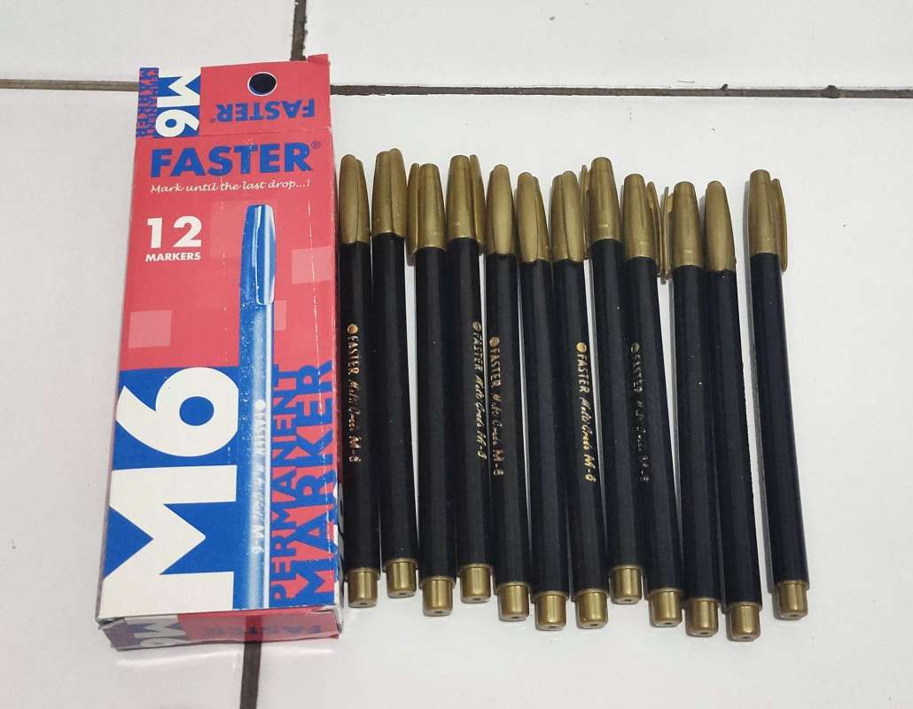 Jual (Faster) M6 Permanent Marker Hitam di Seller BizzClub - Kota ...