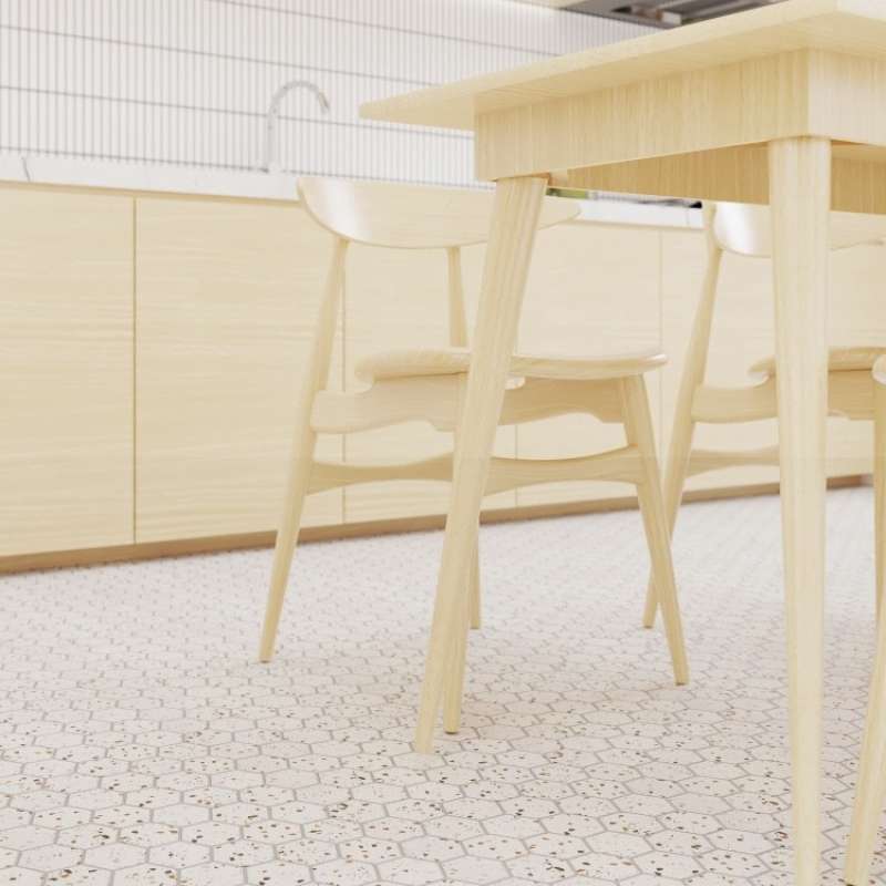 Jual Keramik Mosaic Hexagon Matte Putih / Mozaik Dinding Lantai Dapur ...