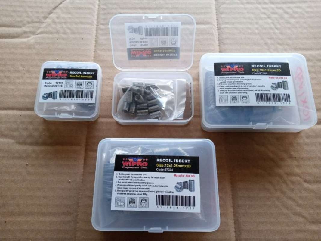 Promo WIPRO Grip Coil M 8 x 1.25 2D Tap Drat Tambah Recoil Insert ...