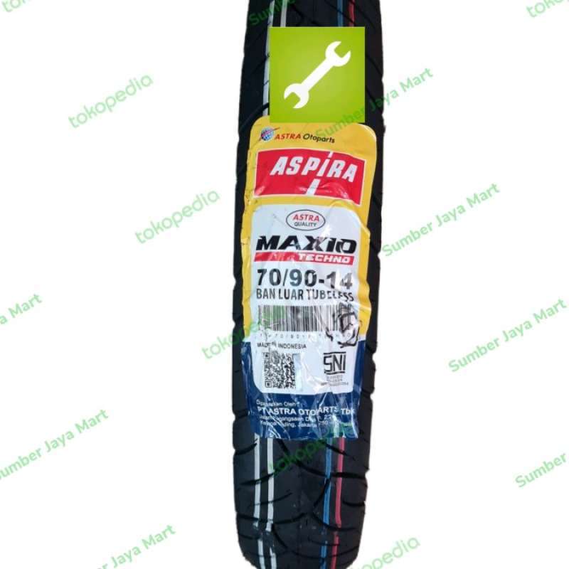 Promo Ban Luar 70/90-14 ASPIRA MAXIO Tubeless Diskon 23% di Seller SBY_store - Sonokwijenan ...