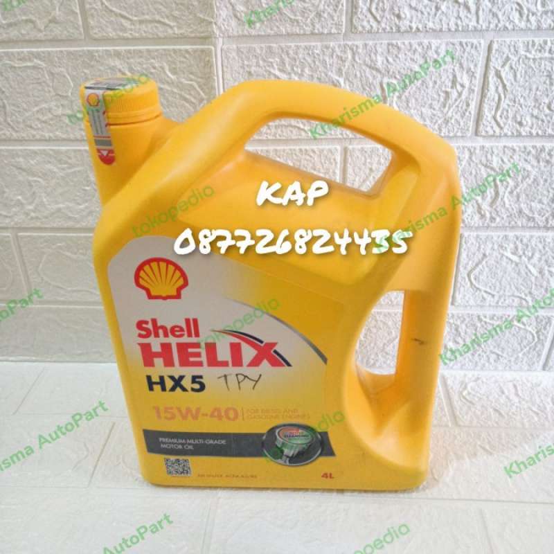 Promo Oli Shell Helix HX5 15W-40 4Liter Diskon 23% di Seller Makarena ...