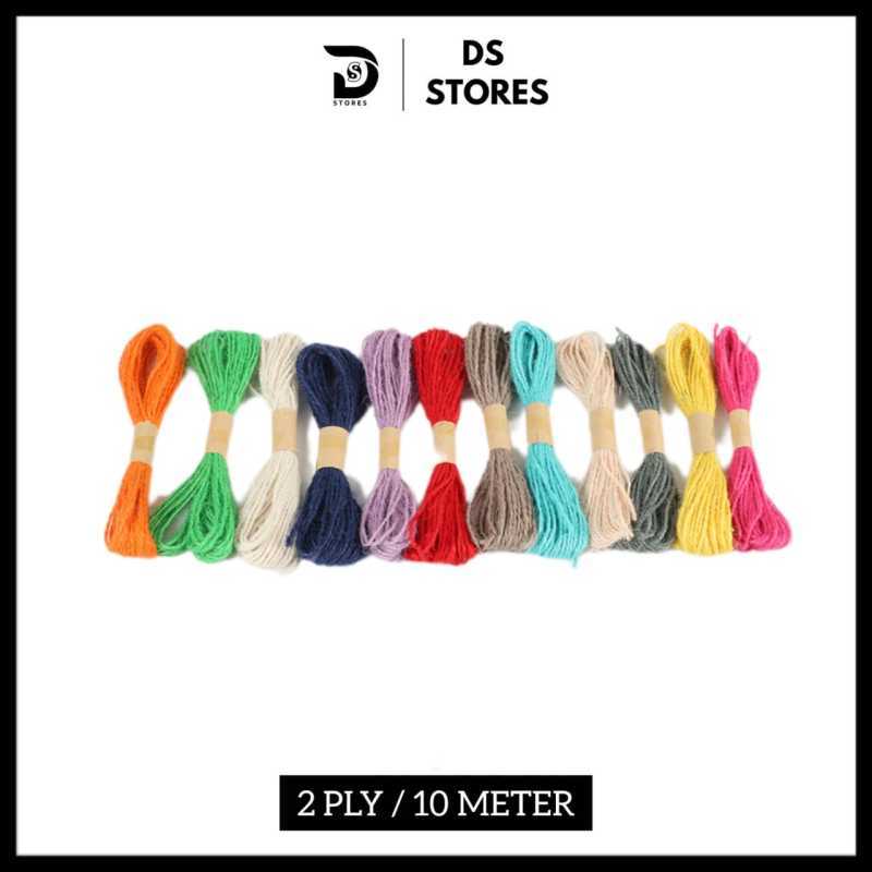 Jual Tali Rami Warna Warni 2 Ply 10 Meter / Tali Goni Kerajinan Tangan ...