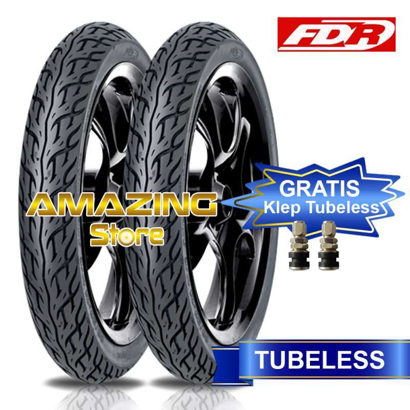 Promo Paket Fdr Flemino Ukuran 90/90-14 & 100/90-14 Tubeless Ban Motor ...